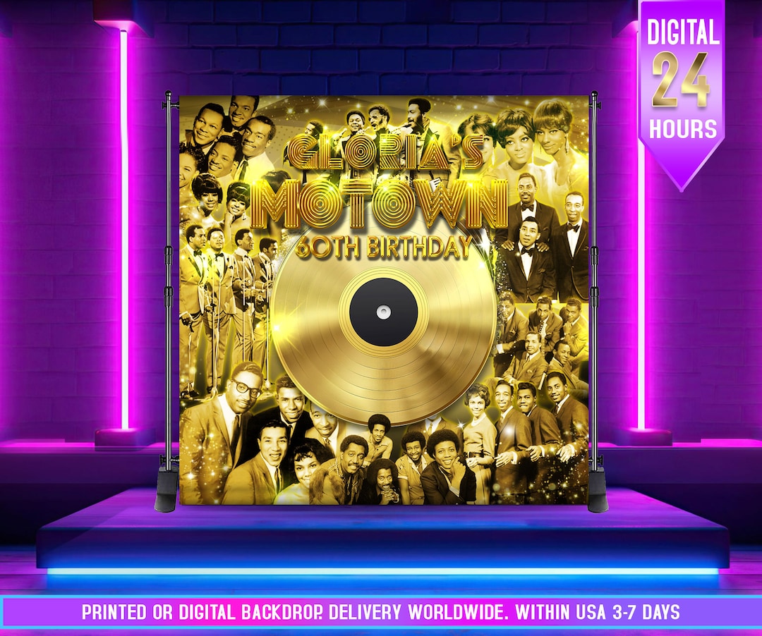 PRINTED or DIGITAL Soul Train Backdrop | Soul Tran Music 70s Trough ...