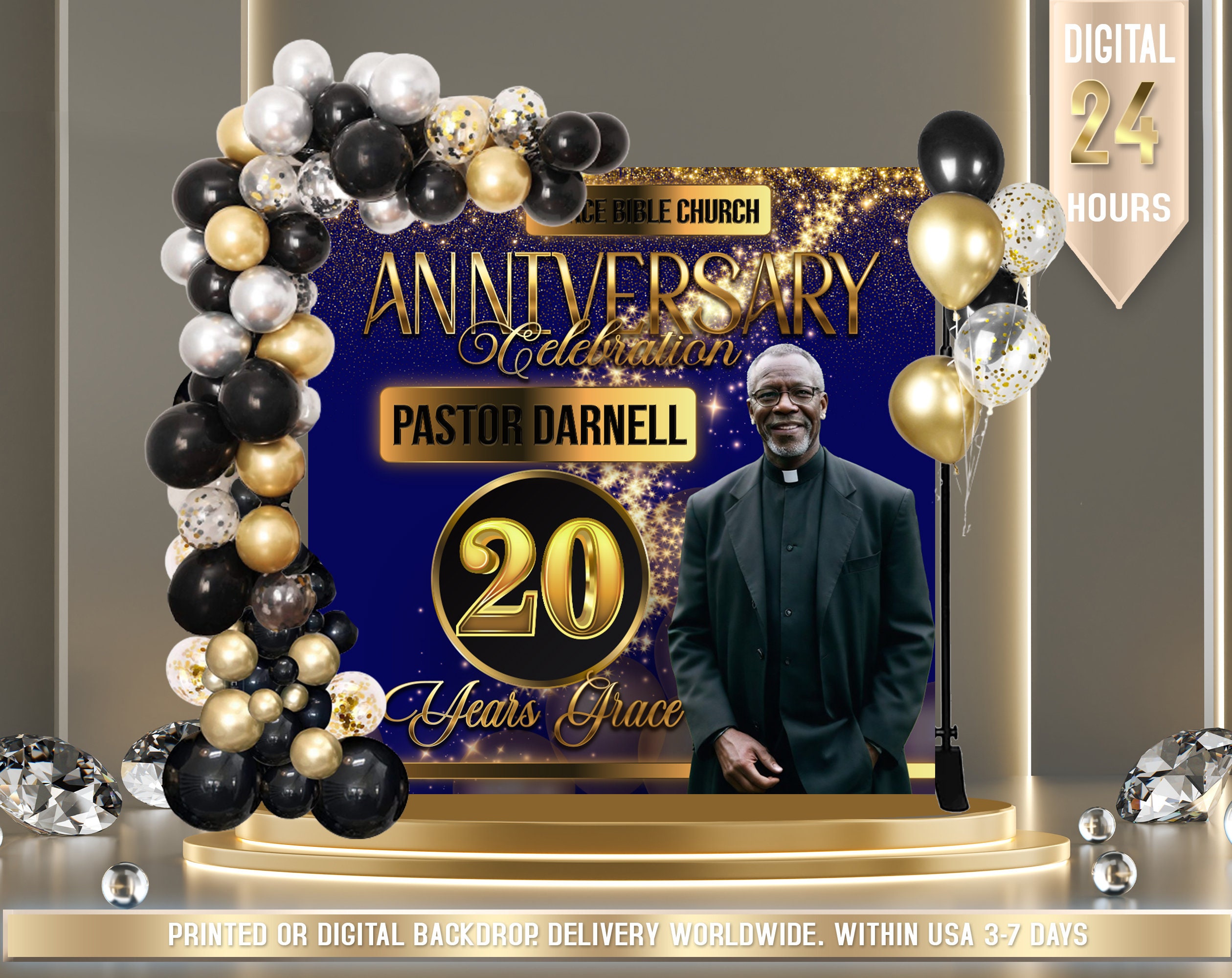 Silver Anniversary Backdrop Ideas