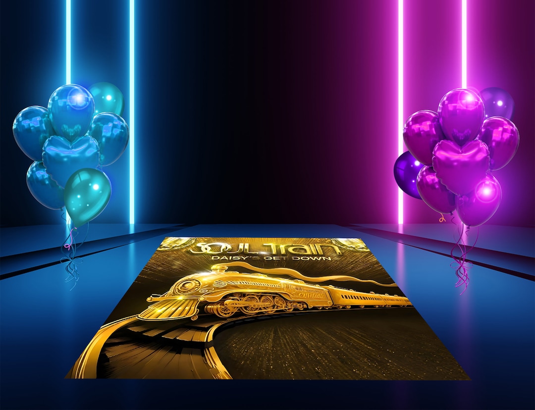 PRINTED or DIGITAL Soul Train Backdrop Soul Tran Music 70s Trough Back ...