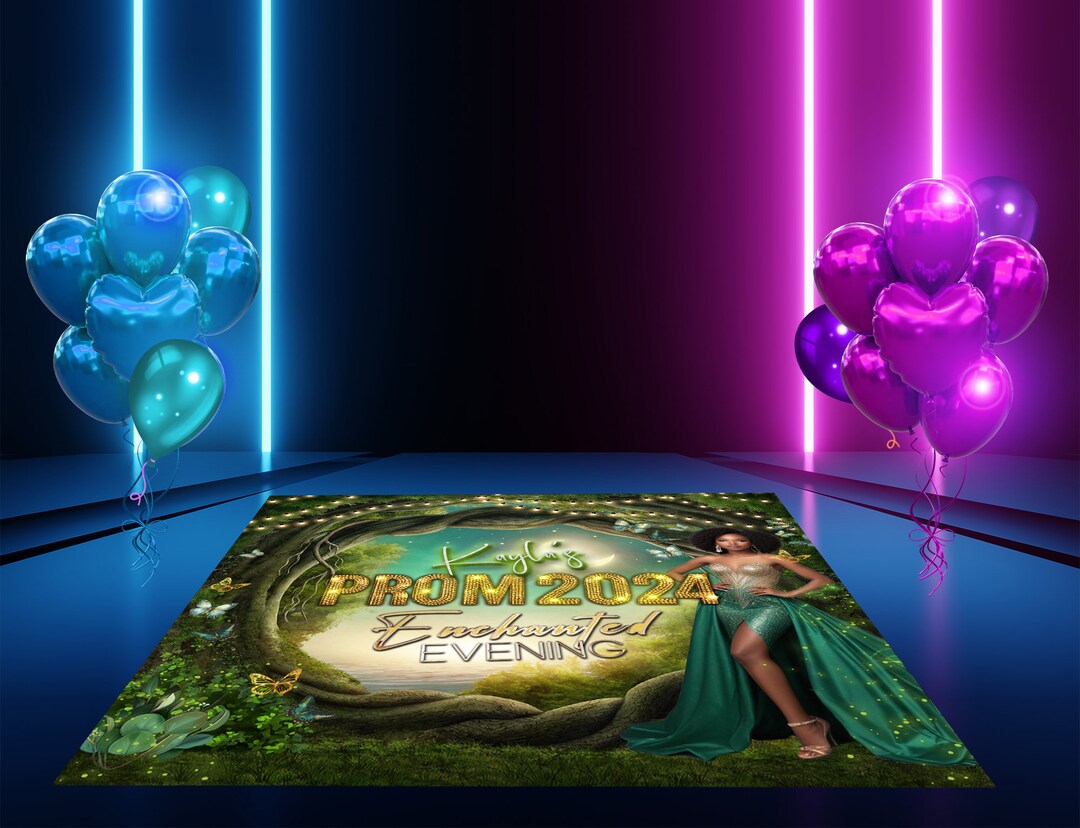 PRINTED or DIGITAL Enchanted Forest Prom 2024 Floor Decal | Fairy ...