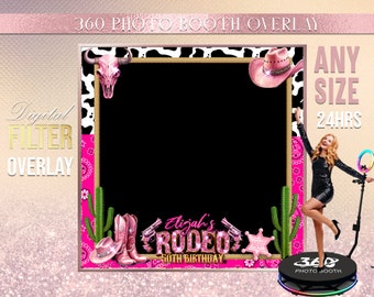 ANY SIZE Rodeo 360 Photo Booth Template - Etsy