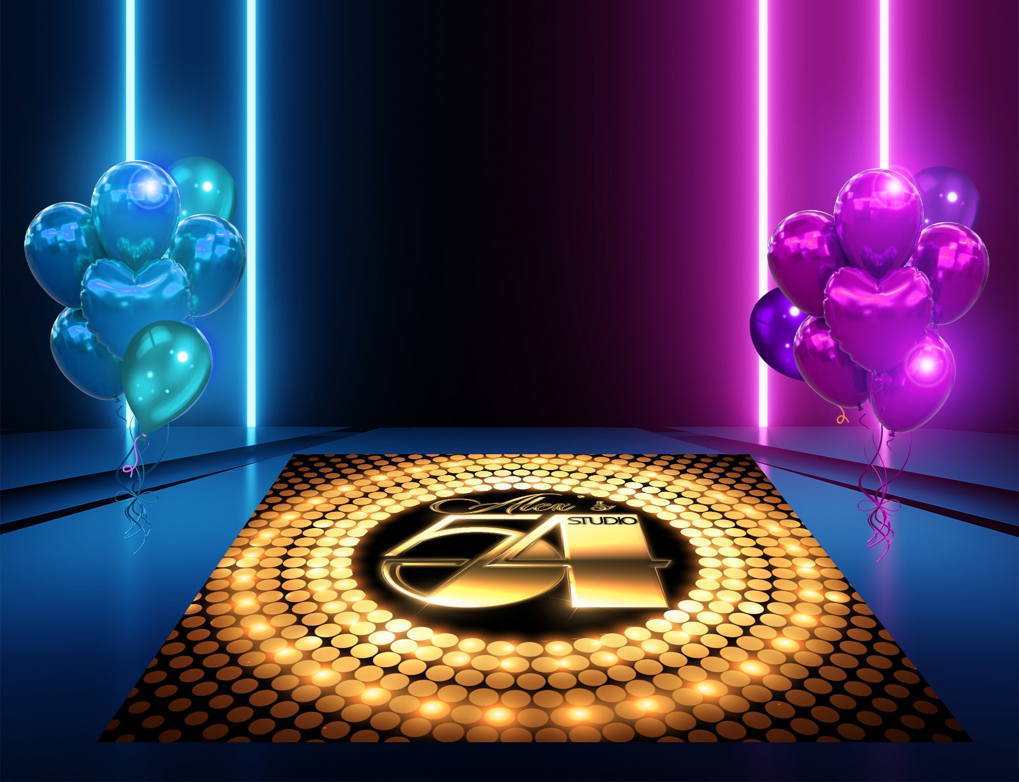 PRINTED or DIGITAL Studio 54 Floor Decal Studio 54 Floor Wrapper 70s ...