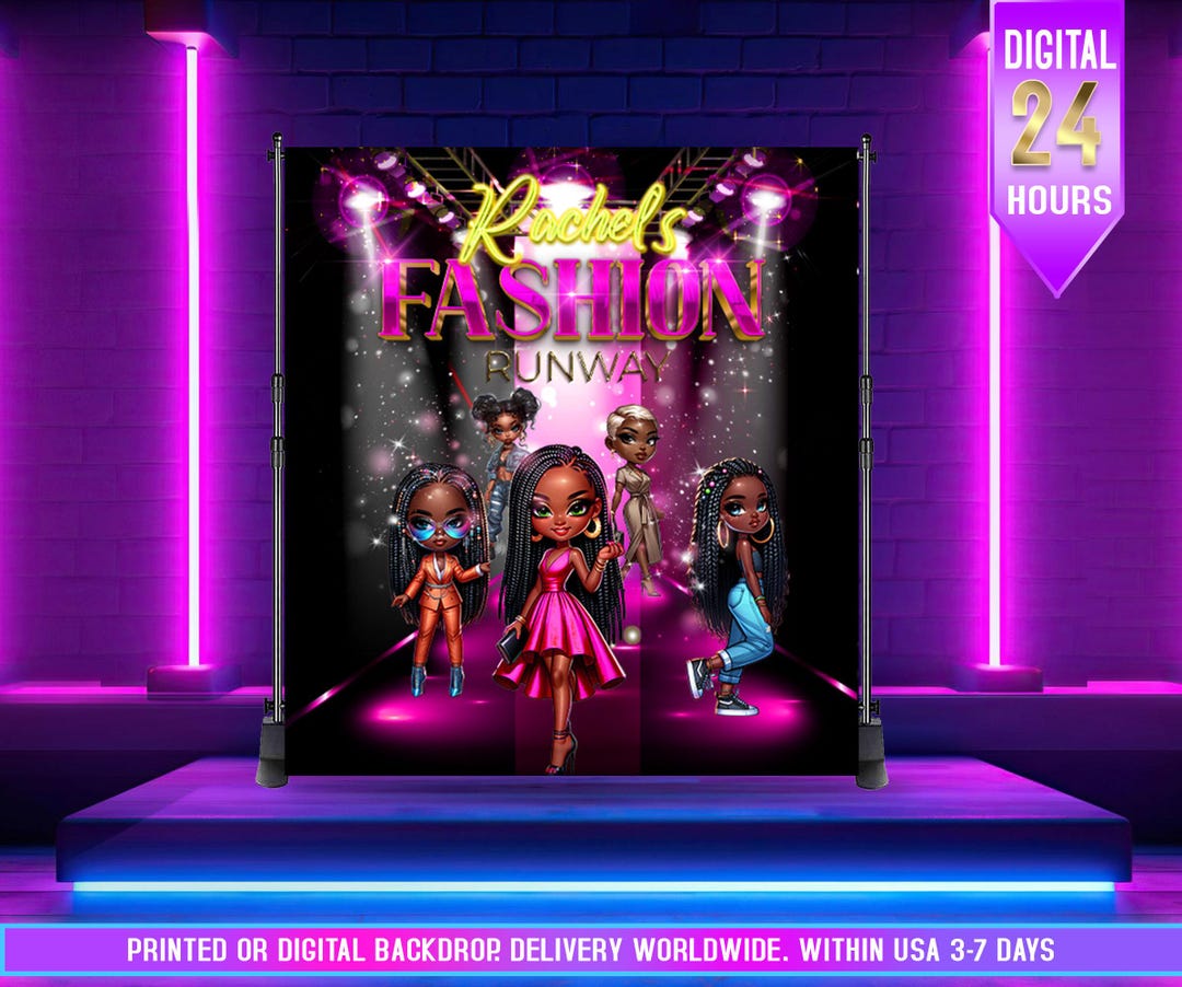 Runway Show Banner Fashion Show Backdrop Couture Show Backdrop fashion ...