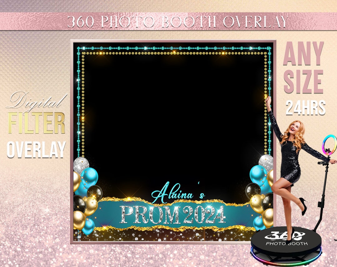 360 Overla Ball Prom Photo Booth Template,prom Ball Video Booth Overlay ...