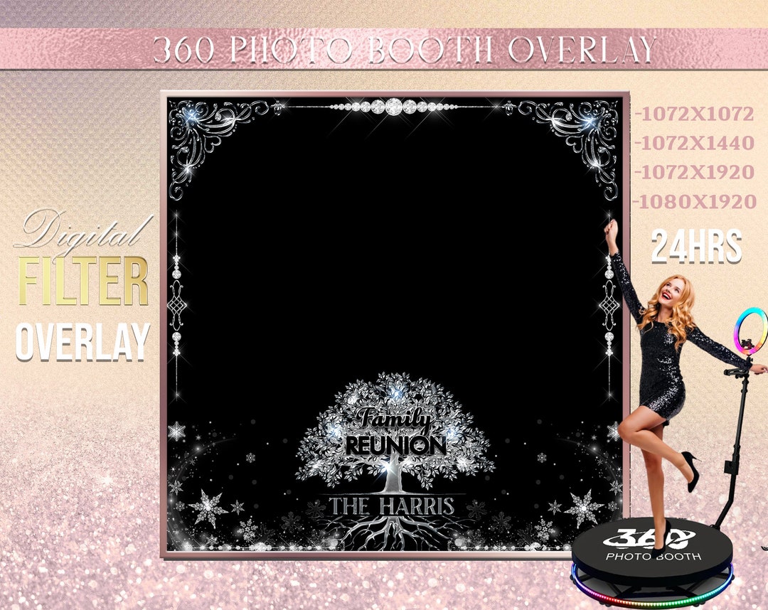 Any Wording and Size Family Reunion Winter Photo Booth Family - Etsy