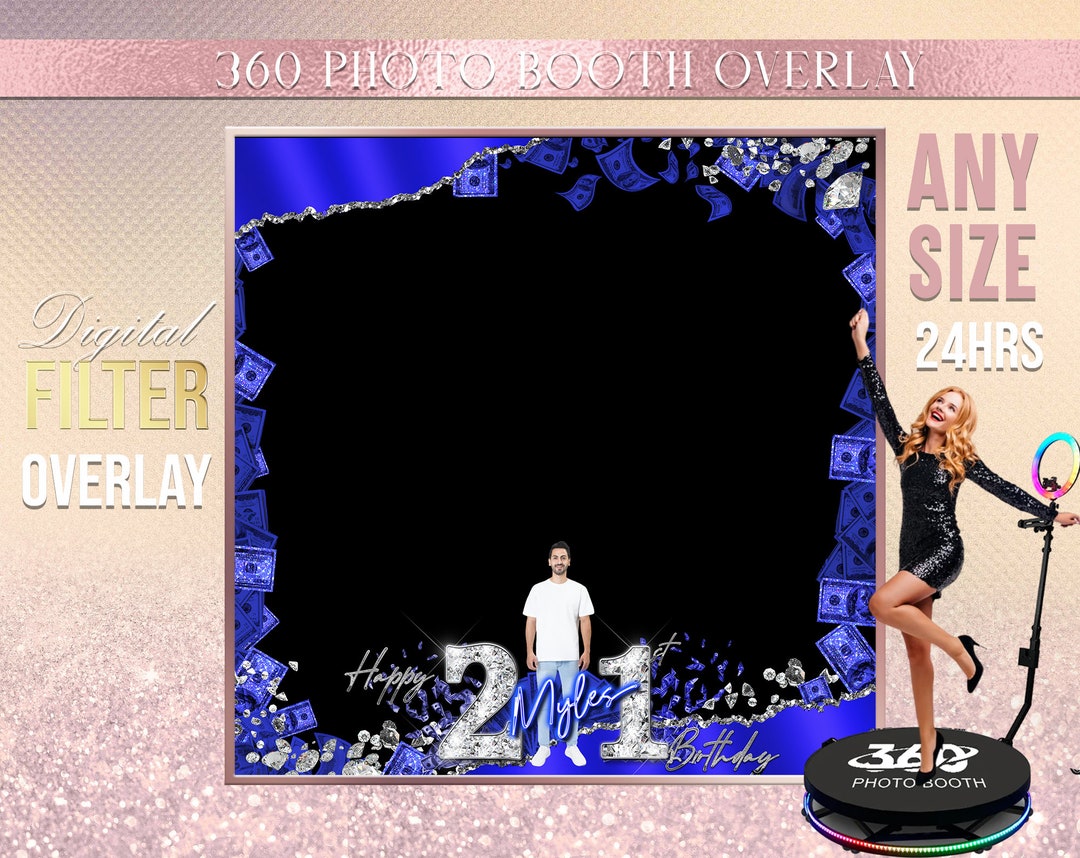 Money Photo Booth Photo Template Birthday Party, Dollars Birthday Photo ...