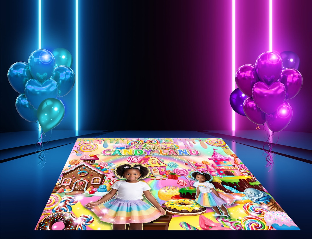 PRINTED or DIGITAL Candy Land Floor Decal | Candy World Floor Wrapper ...