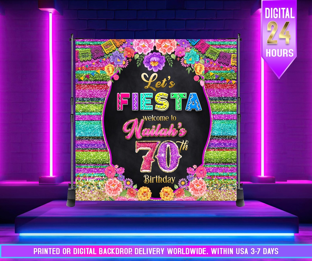 Mexican Backdrop | Fiesta Backdrop | Mexican Birthday Party | Fiesta ...