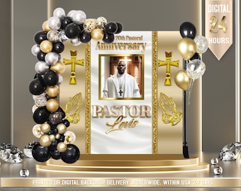 PRINTED or DIGITAL Pastoral Anniversary Backdrop Church Backdrop ...