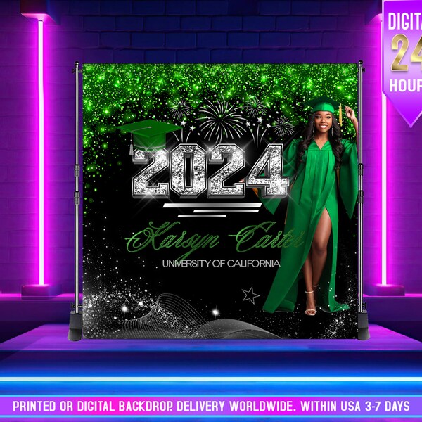 Green and Gold Backdrop - Etsy