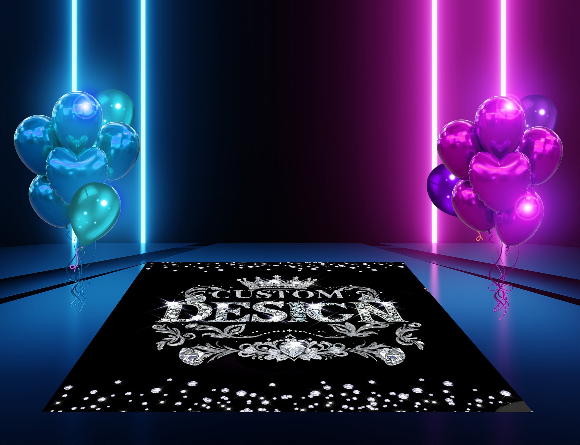 PRINTED or DIGITAL Custom Floor Decal Design Any Size, Any Design, Any ...