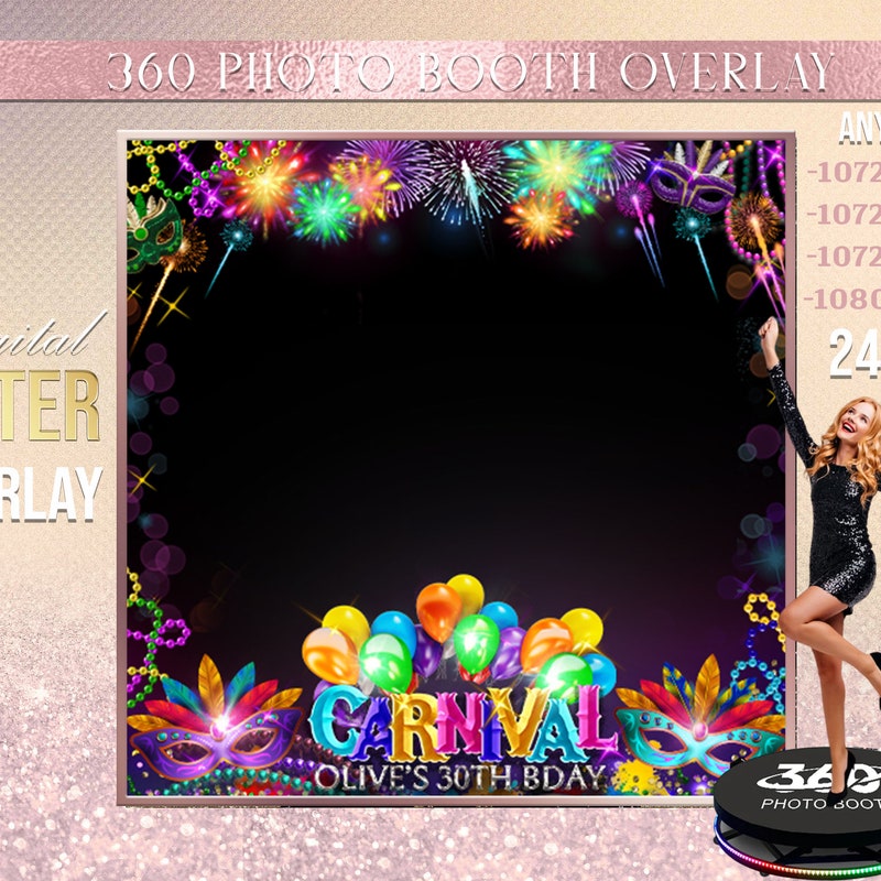 360 Masquerade Overlay - Etsy