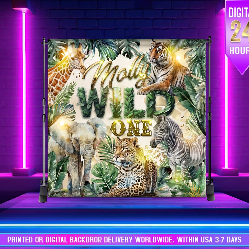 Wild One Backdrop - Etsy