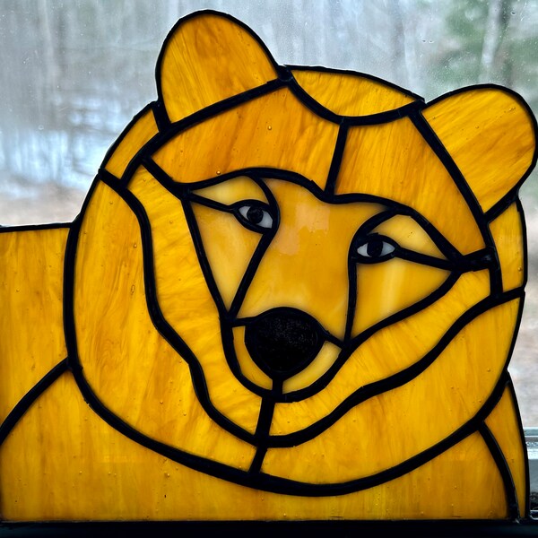 Stained Glass Bear - Etsy