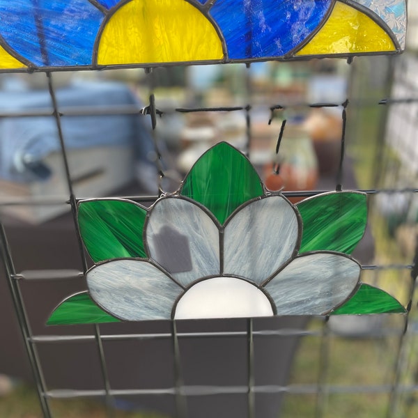 Half Circle Stained Glass Window - Etsy