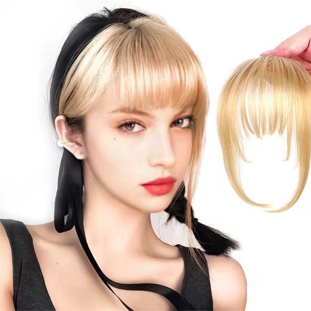 Golden Bangs Hairpiece: Comic Style Bangs Wig for Women - Etsy
