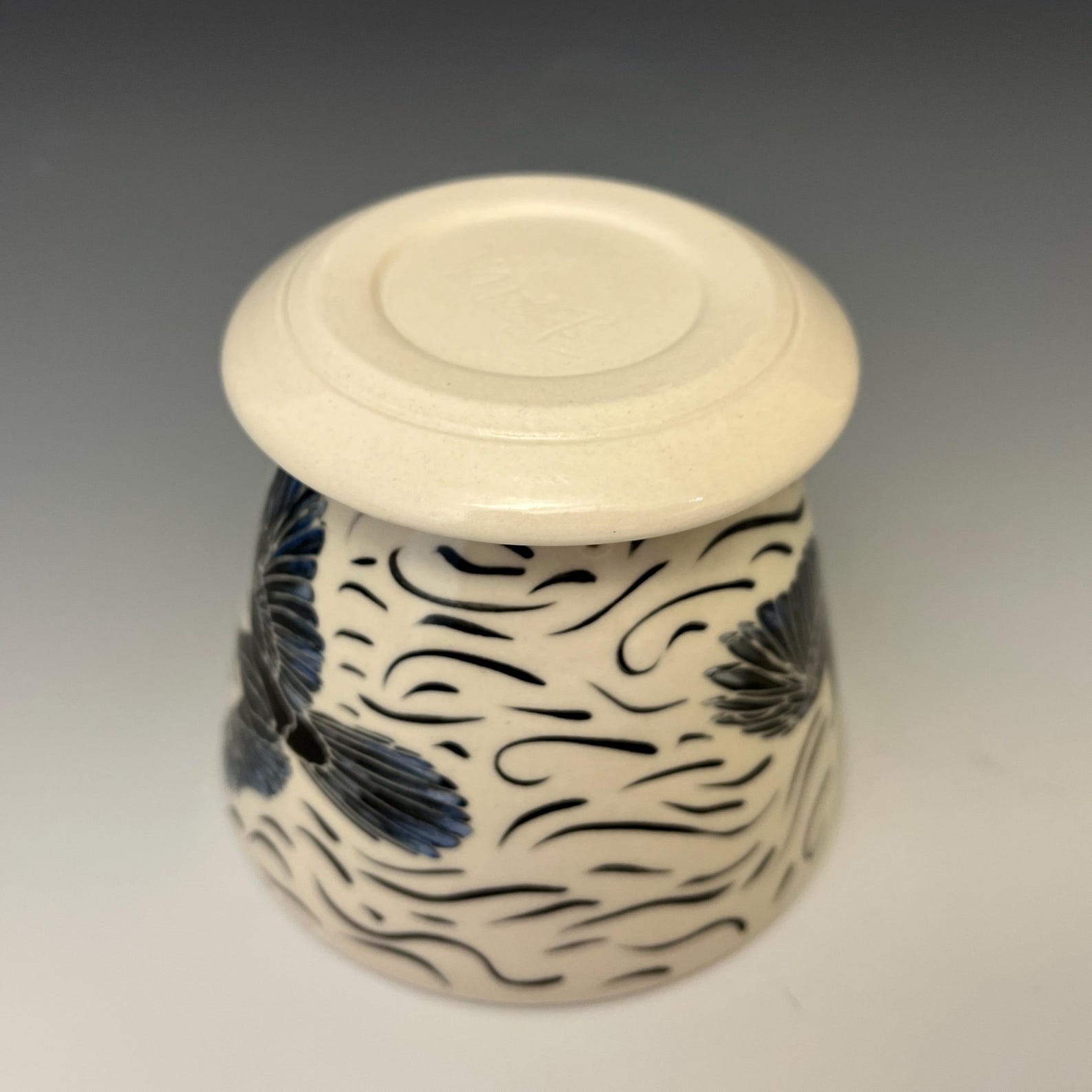 Hand-painted Magpie Planter: Stencil Art Ceramics - Etsy