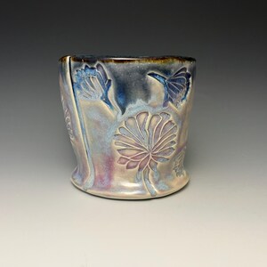 Handmade Flower Stamp Mug// Ceramics and Pottery, Mug for Tea, Coffee ...