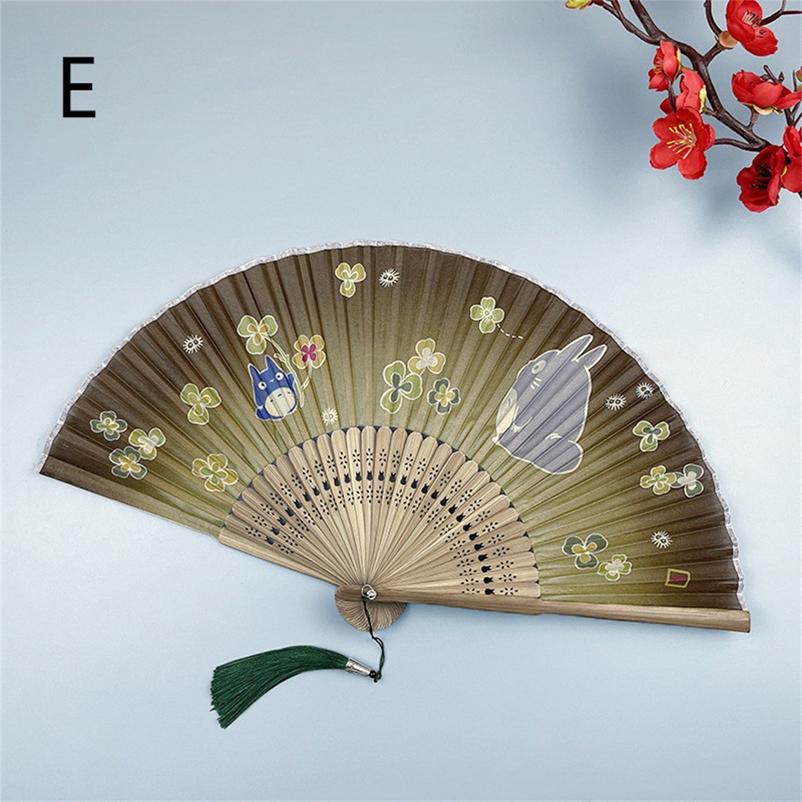 Japanese Mount Fuji Hand Folding Fan, Japanese Silk Hand Fan, Vintage ...