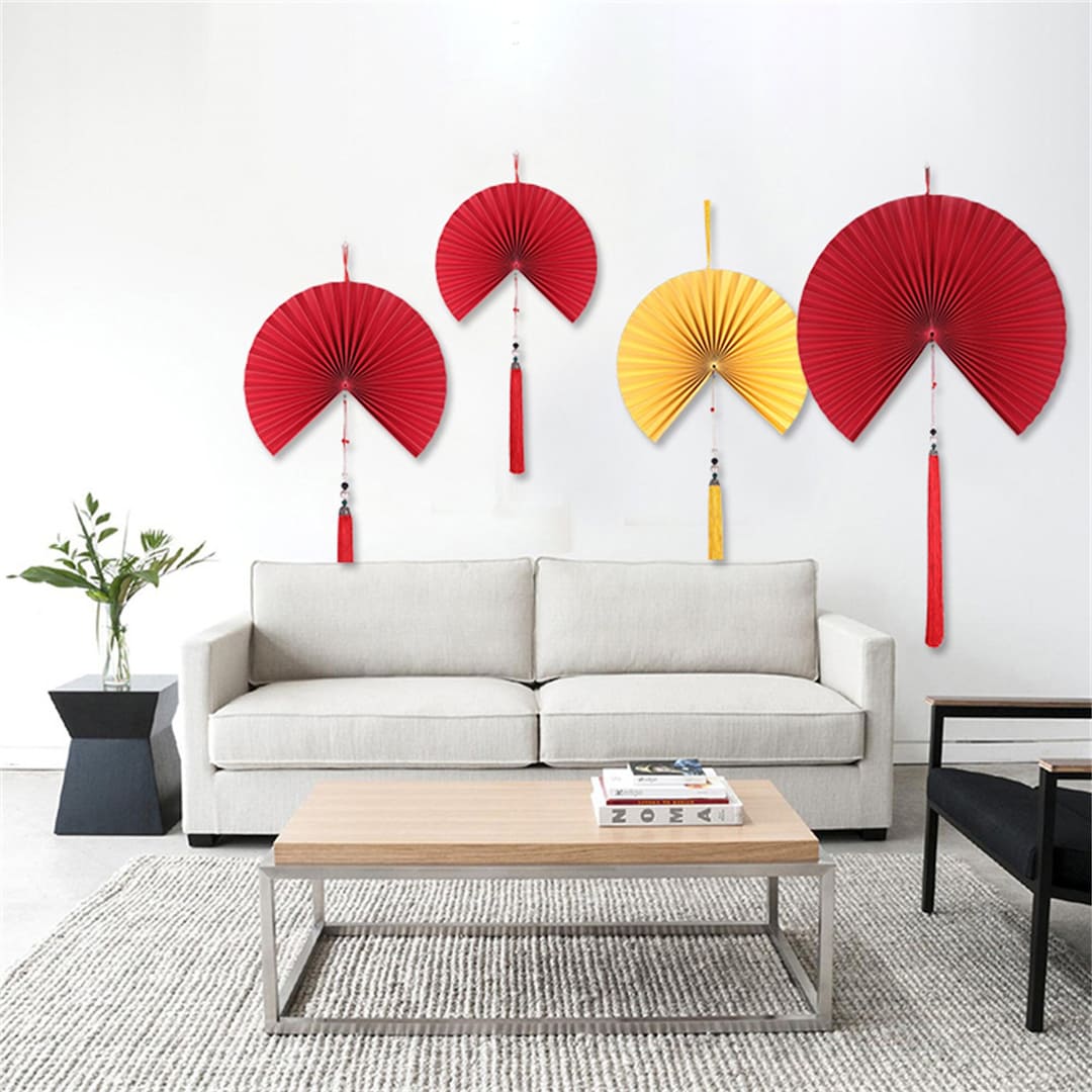 Paper Fan Wall, Giant Folding Fan, Folding Fan Wall Decoration Pendant ...