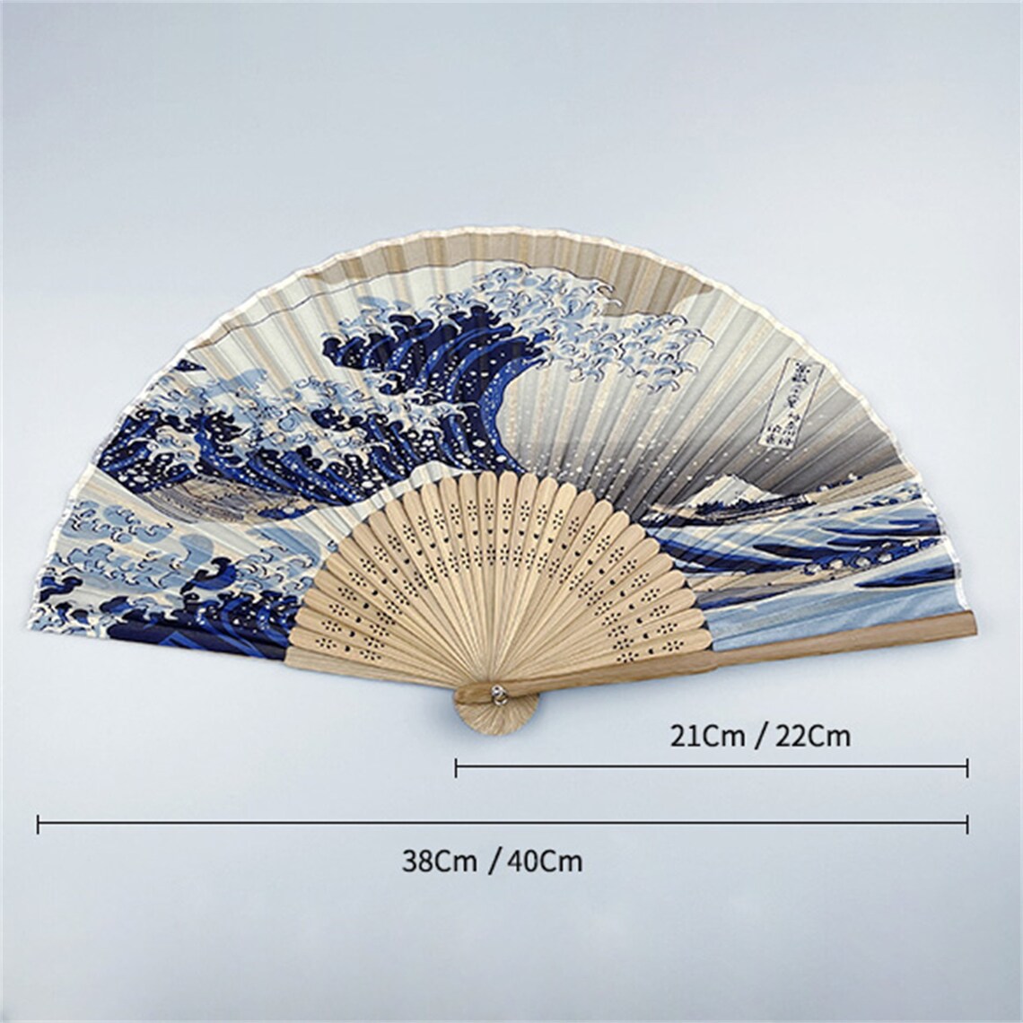 Japanese Mount Fuji Hand Folding Fan, Japanese Silk Hand Fan, Vintage ...