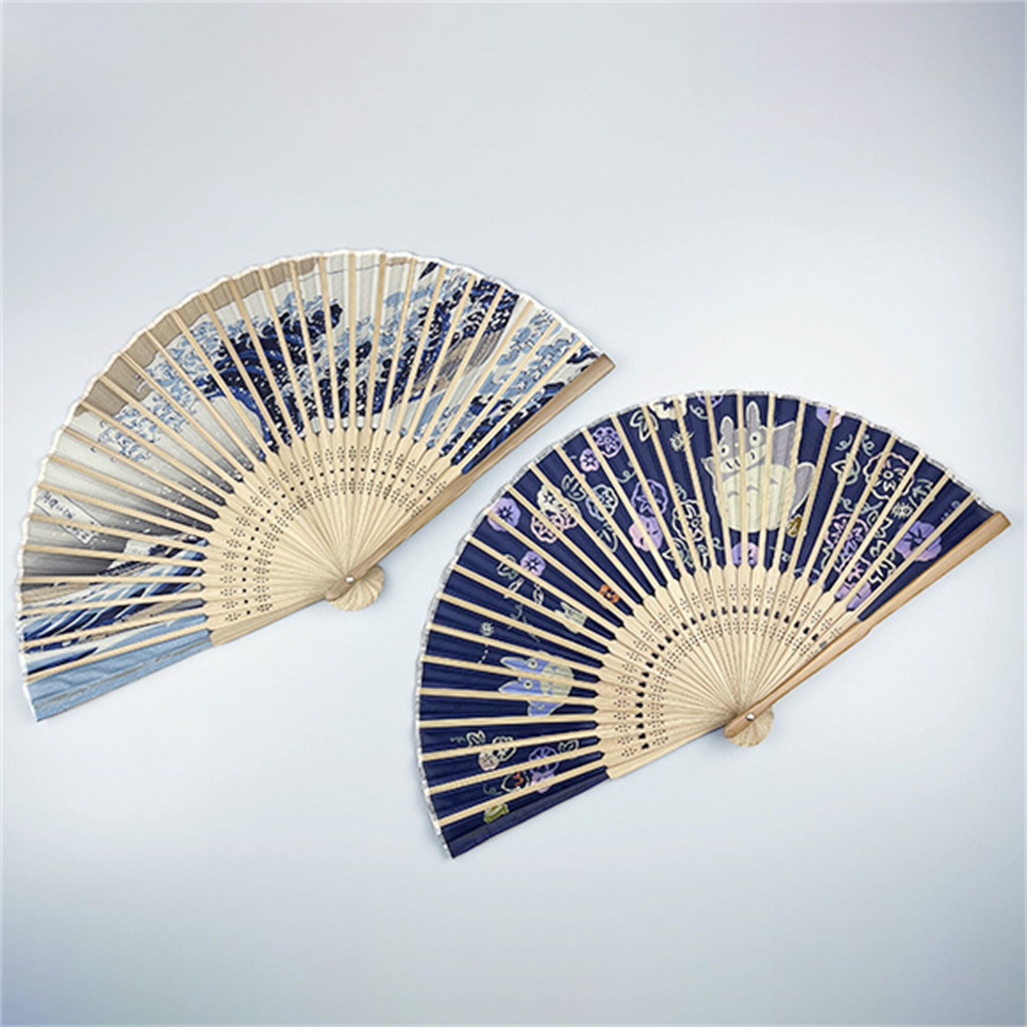 Japanese Mount Fuji Hand Folding Fan, Japanese Silk Hand Fan, Vintage ...