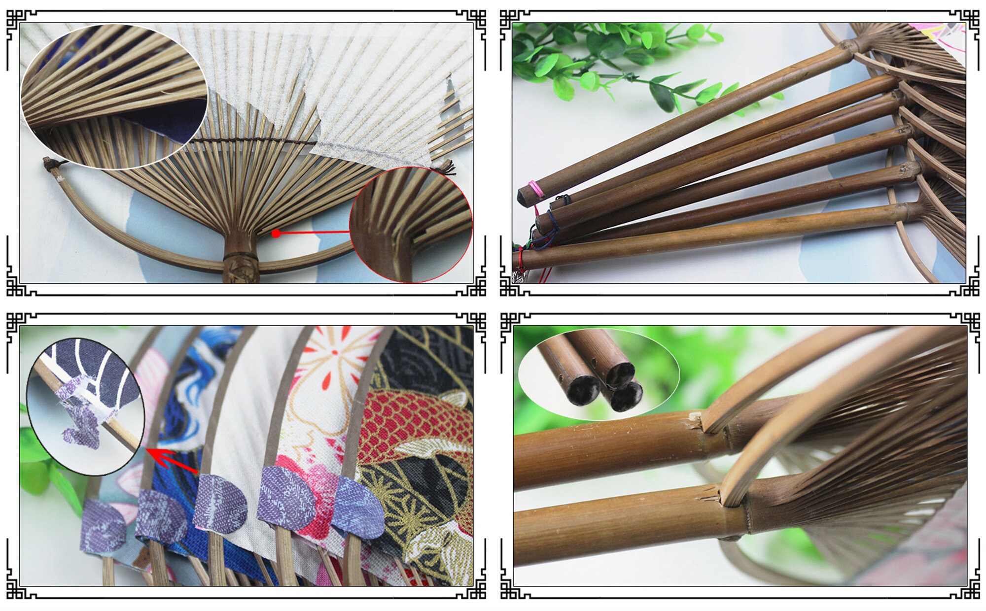 Japanese Round Hand Fan Bamboo Fan Uchiwa Fan Summer Hand - Etsy