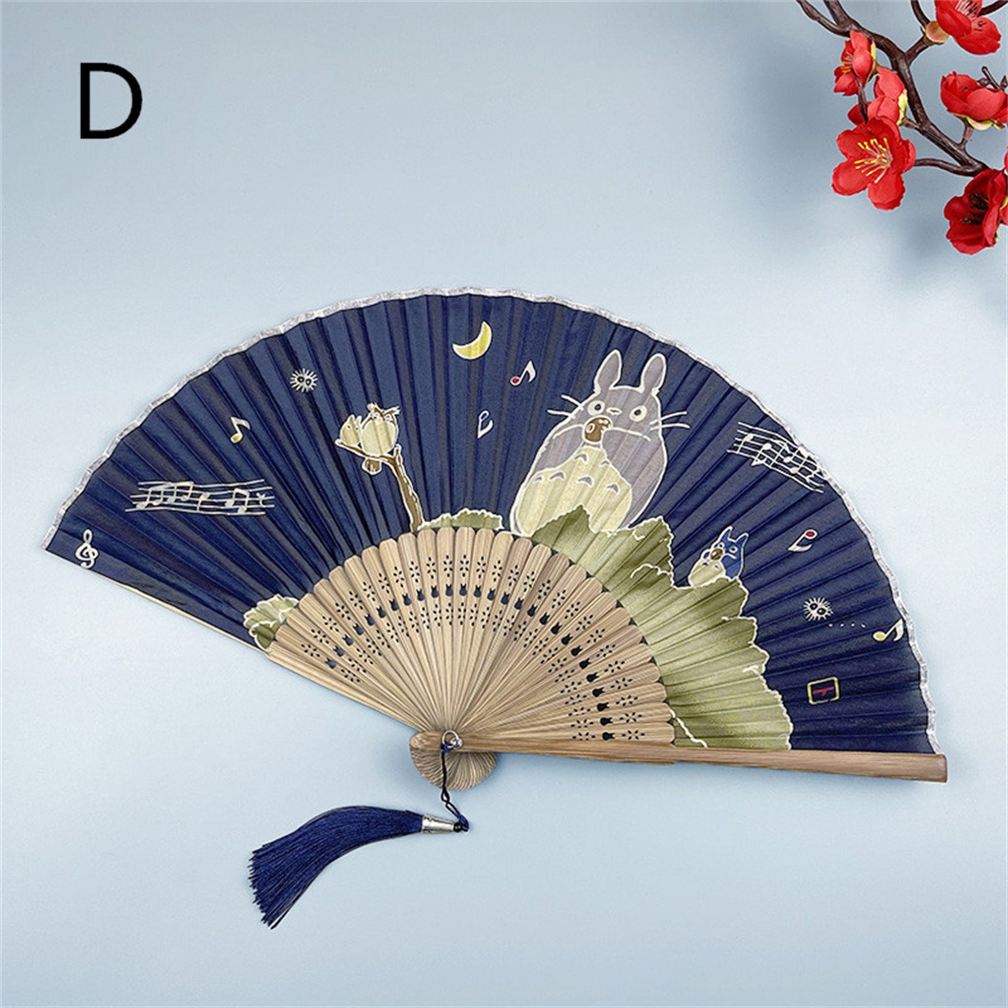 Japanese Mount Fuji Hand Folding Fan, Japanese Silk Hand Fan, Vintage ...