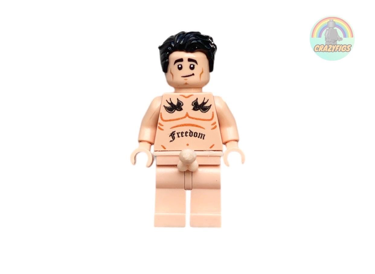 Naked Minifigures With Genitals Sexy Figure Chippendales Stripper Individual Design Printed on ...