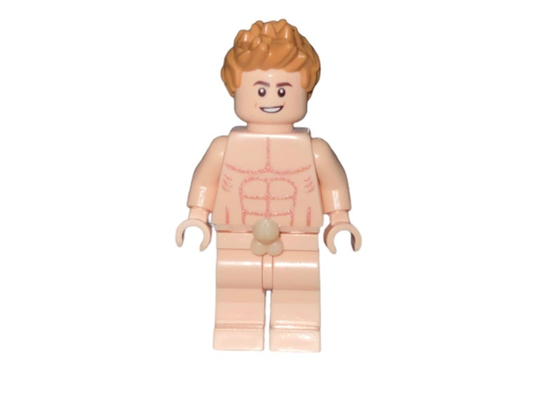 Naked Lgo Minifigures With Six Pack Torso Surfer Man With Genitals