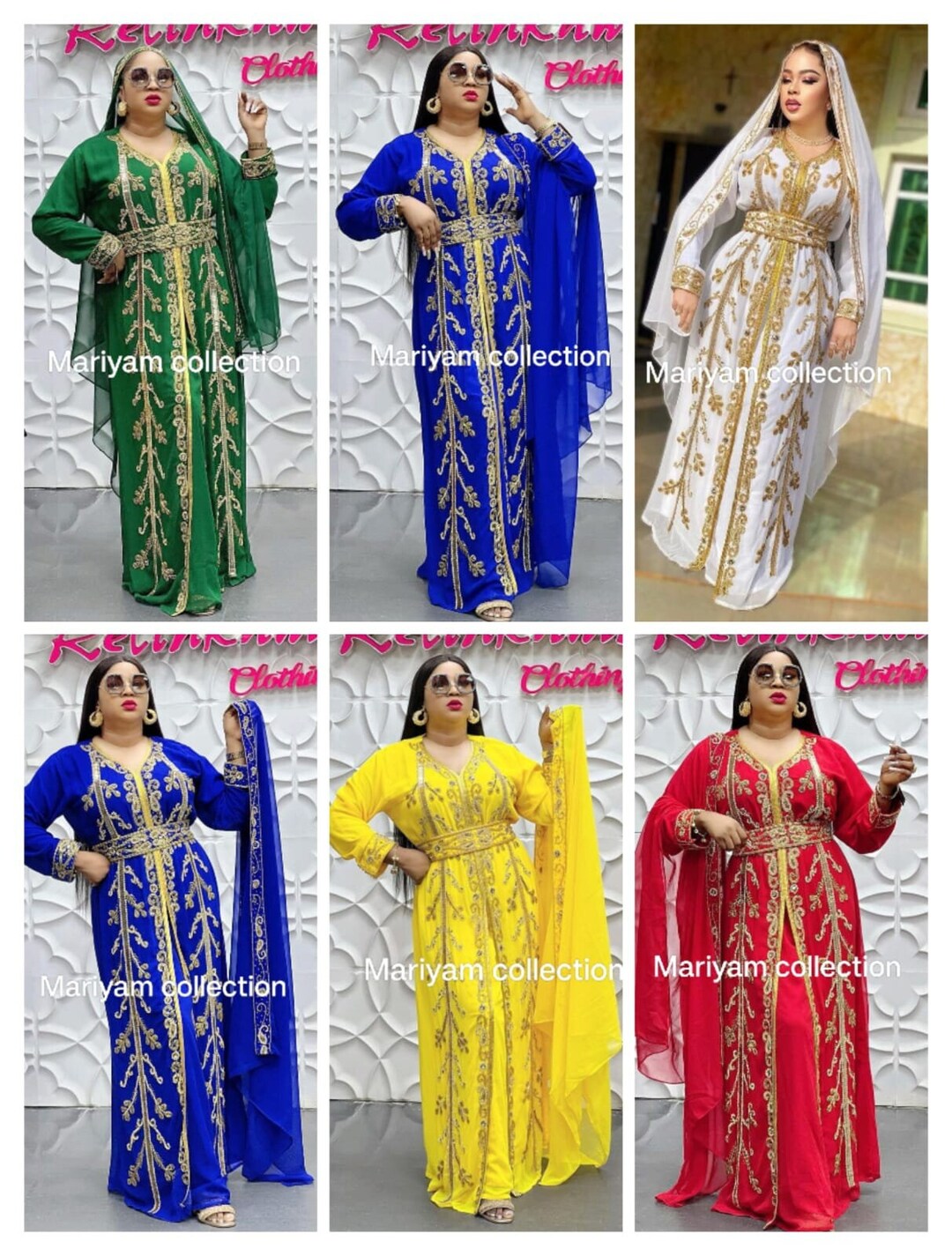 Royal Moroccan Dubai Kaftan Arabic Abaya Maxi Hand Beaded Caftan ...