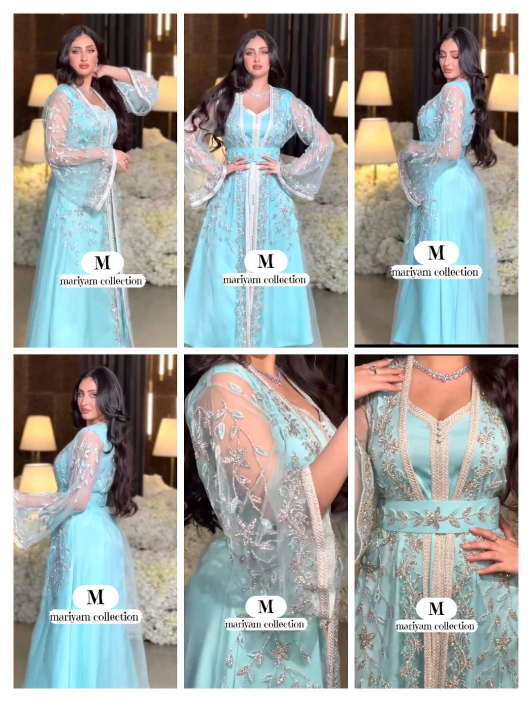 Sale Dubai Moroccan Kaftan Fish Cut Arabic Abaya Maxi Hand Beaded ...