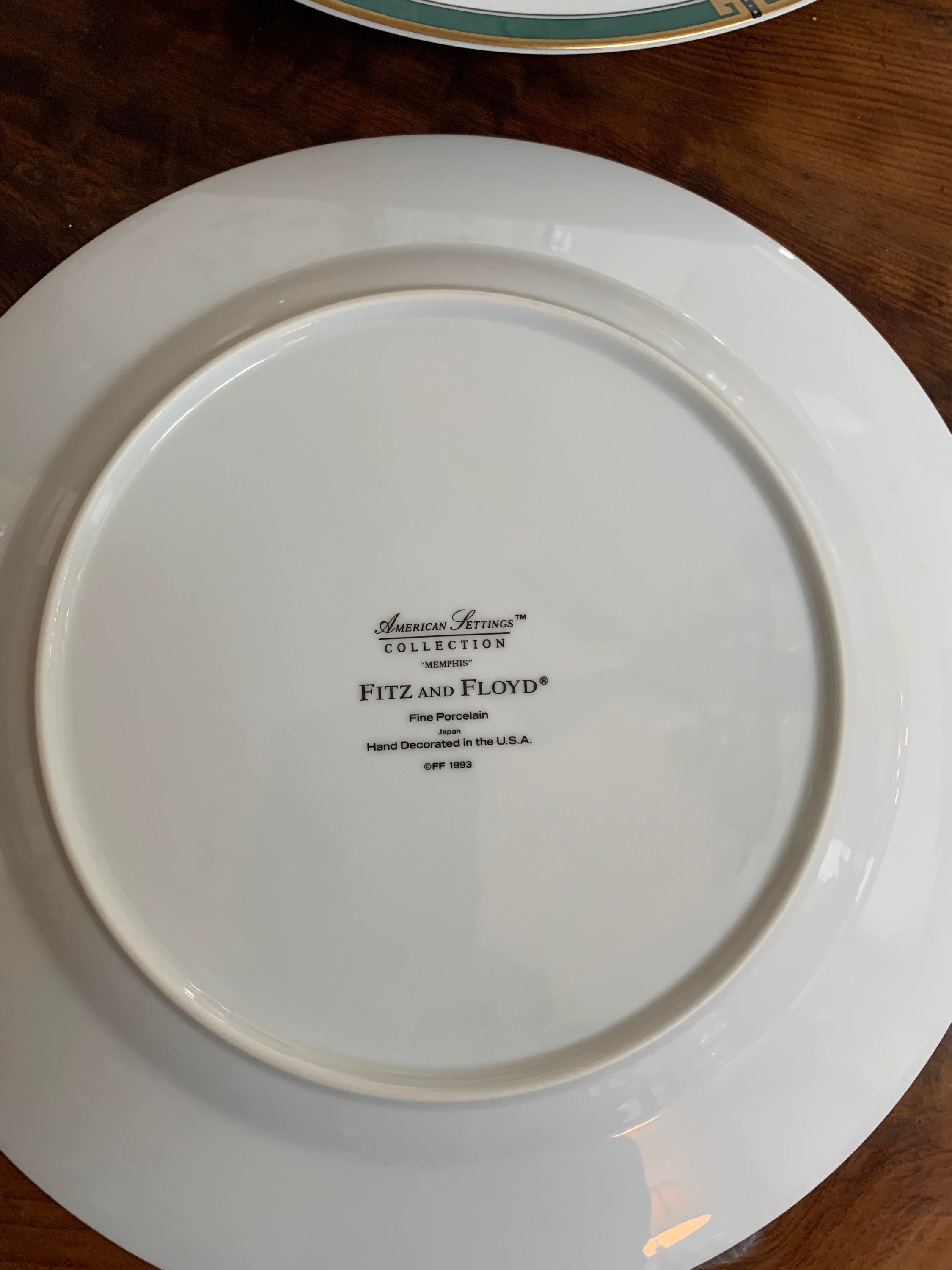 Vintage 1993 American Settings Collection Fitz & Floyd Memphis Dinner ...