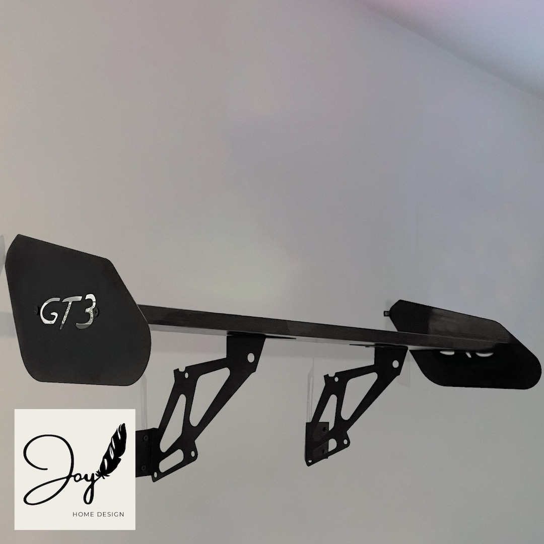 GT3 Inspired Wingshelf Spoiler Wall Shelf - Signature – Perfect Wall ...