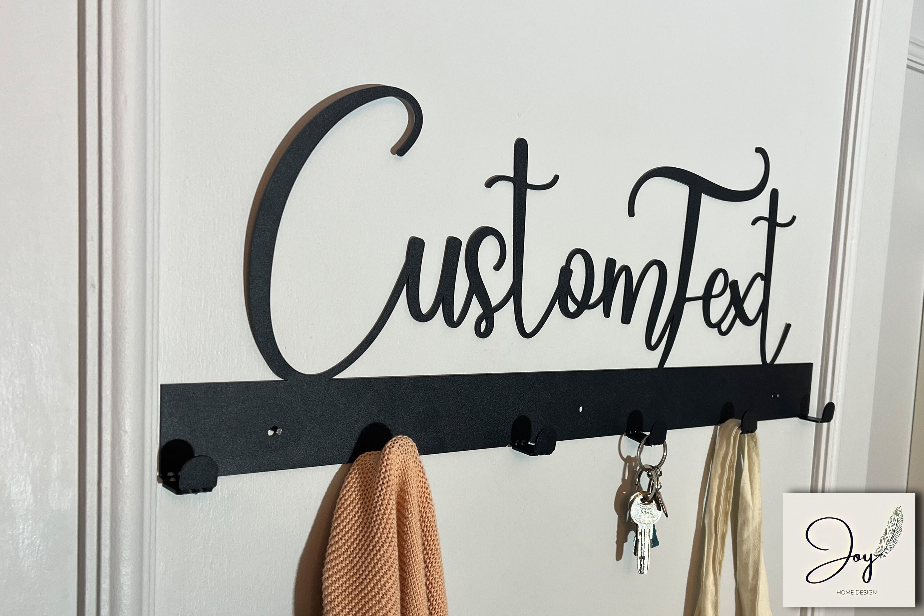 Personalized Metal Wall Coat Rack Coat Rack, Coat Hook, Towel Rack ...