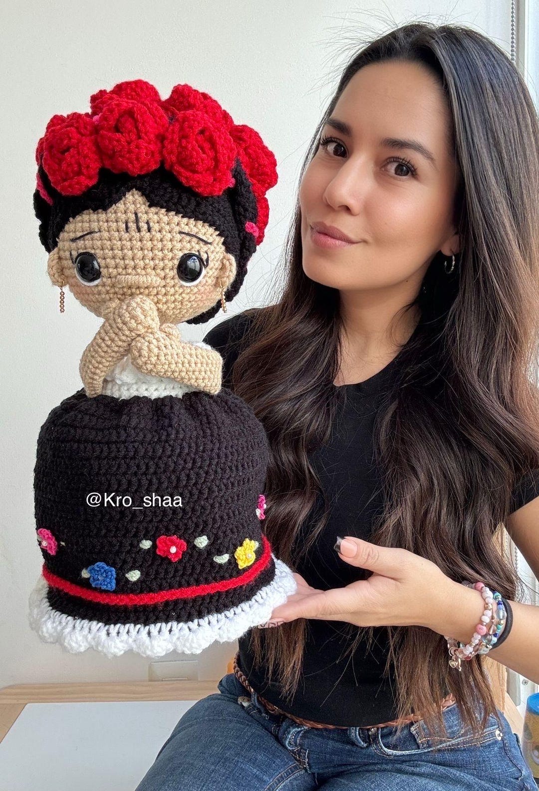 Patron Muñeca Frida Kahlo Ramo Magico, Bouquet Magic Doll (Spanish) 35 ...