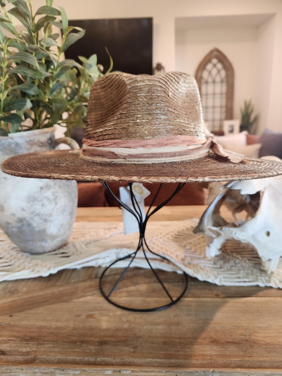 Brixton Distressed Jo Straw Rancher Hat - Etsy