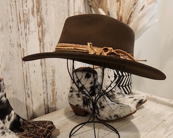 Camel 100% Australian Wool Stiff Brim Rancher Hat - Etsy