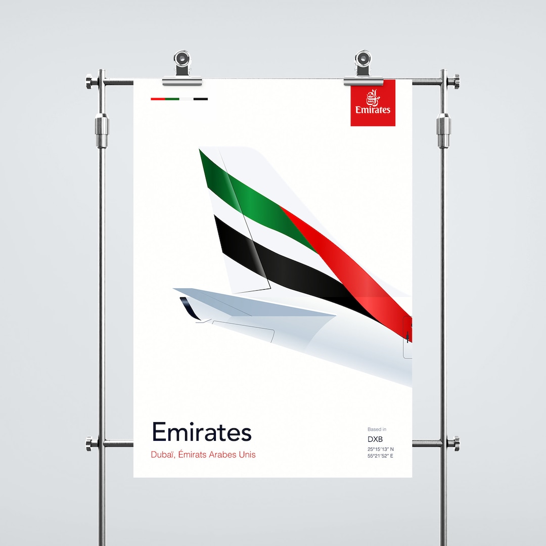 Emirates Aviation Poster - Etsy