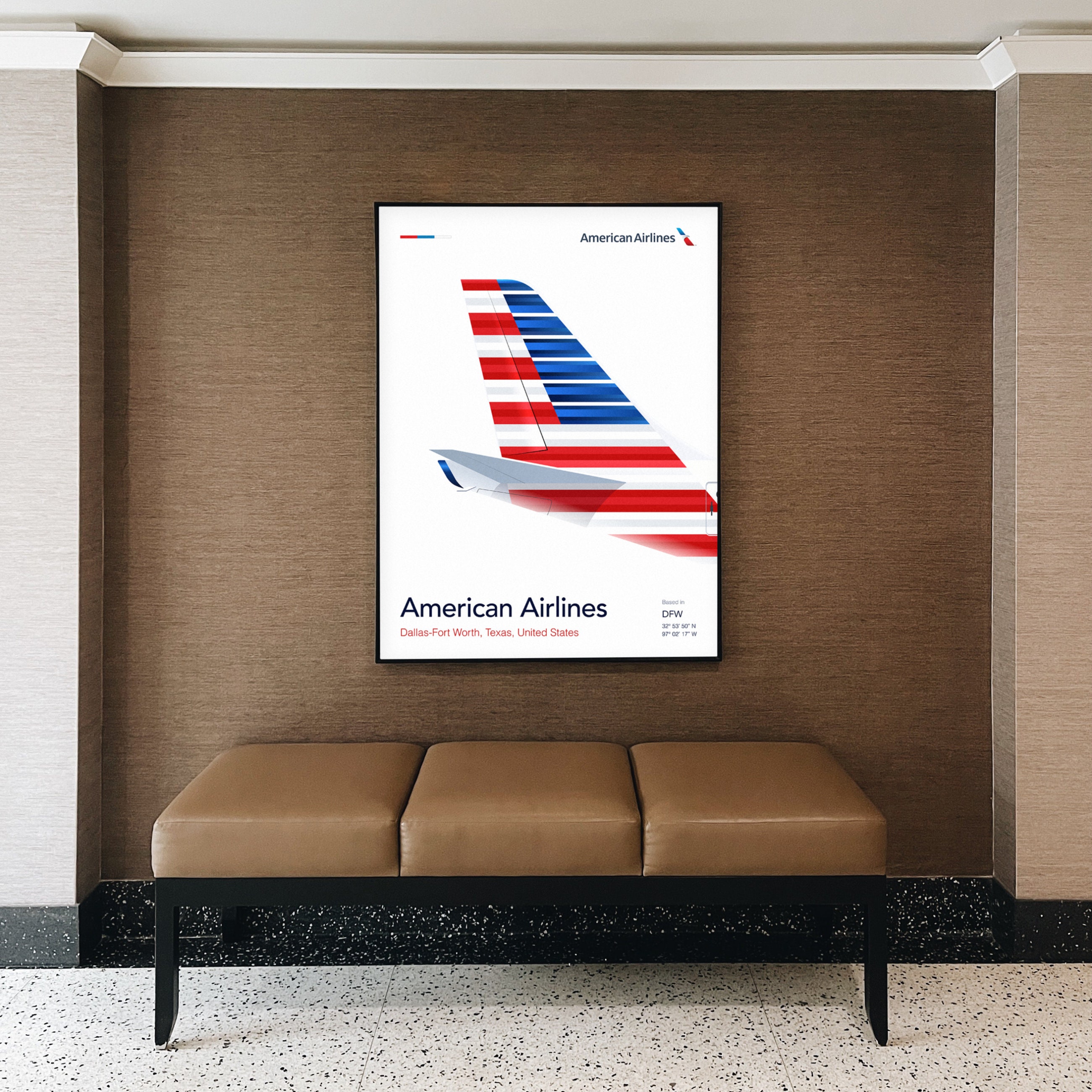 American Airlines Aviation Poster - Etsy