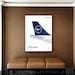 Lufthansa Aviation Poster - Etsy