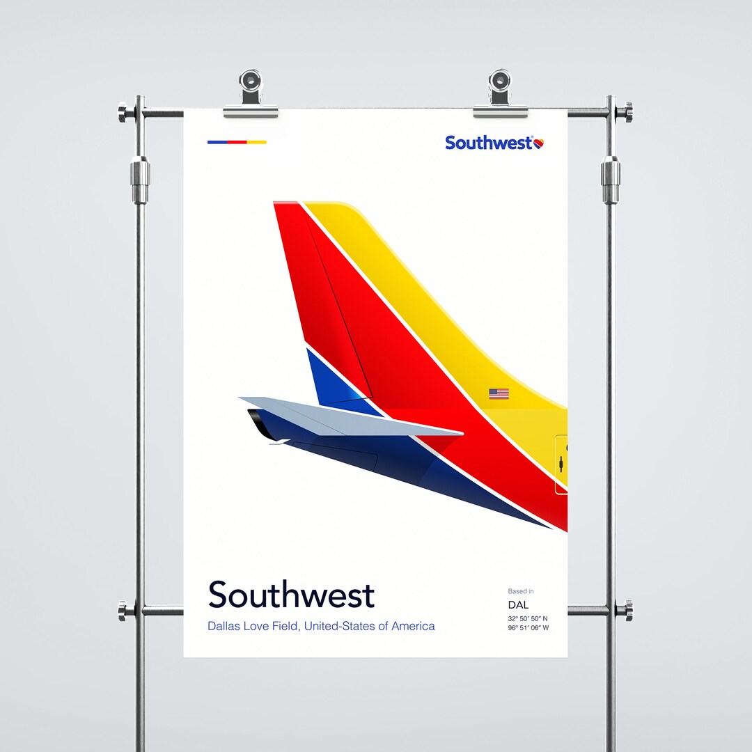 Southwest Aviation Poster - Etsy