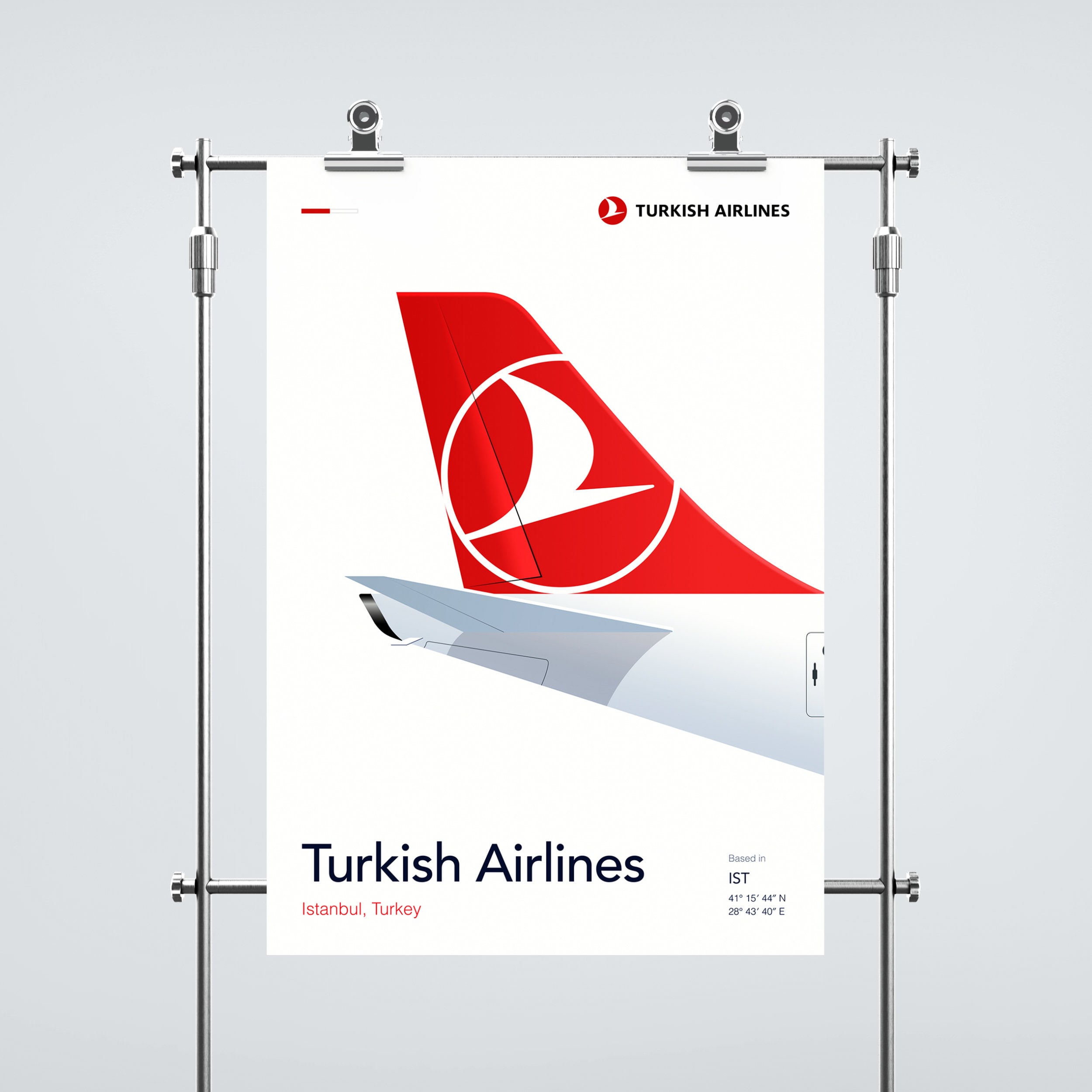 Turkish Airlines Aviation Poster - Etsy
