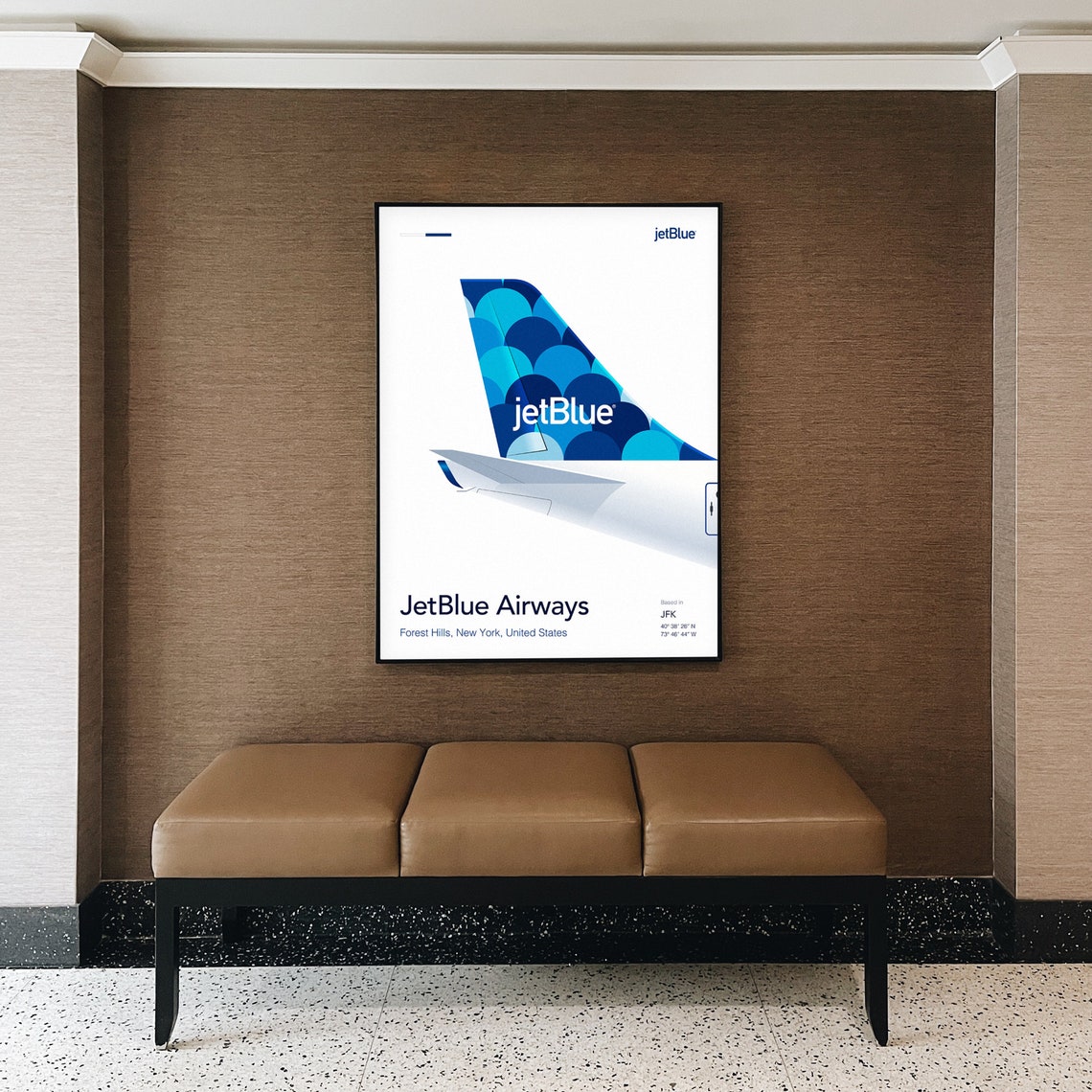 Jetblue Airways Aviation Poster - Etsy