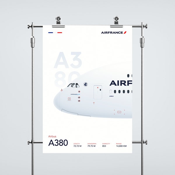 Airbus A380 Poster - Etsy
