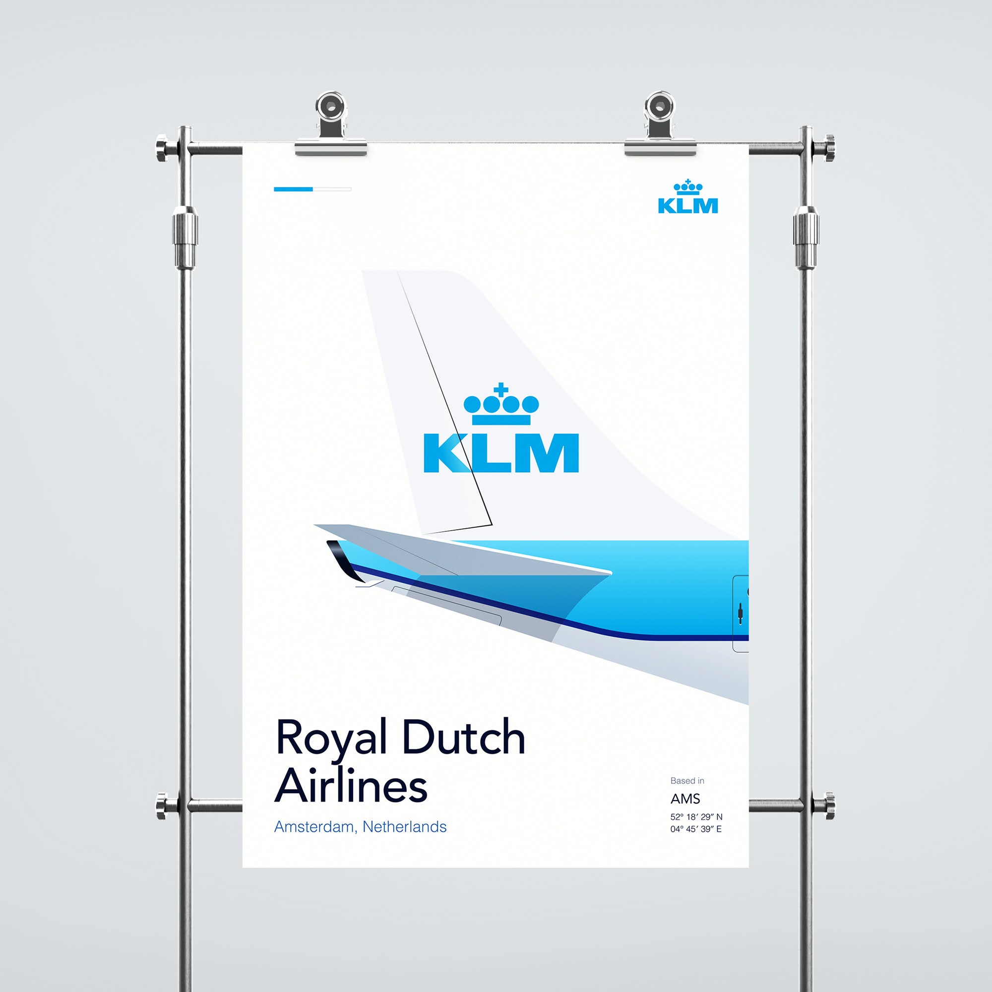 KLM Aviation Poster — Royal Dutch Airlines - Etsy