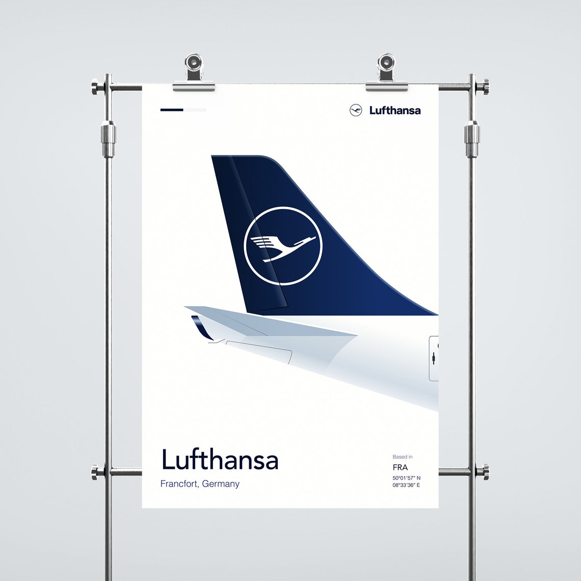 Lufthansa Aviation Poster - Etsy