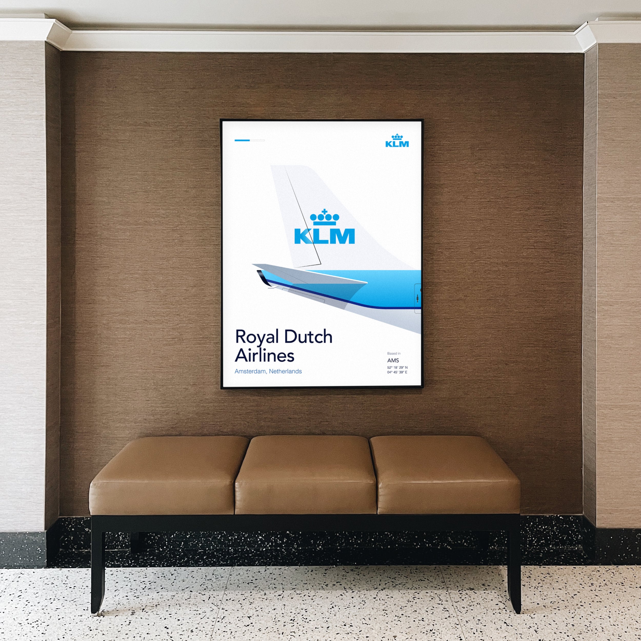 KLM Aviation Poster Royal Dutch Airlines - Etsy