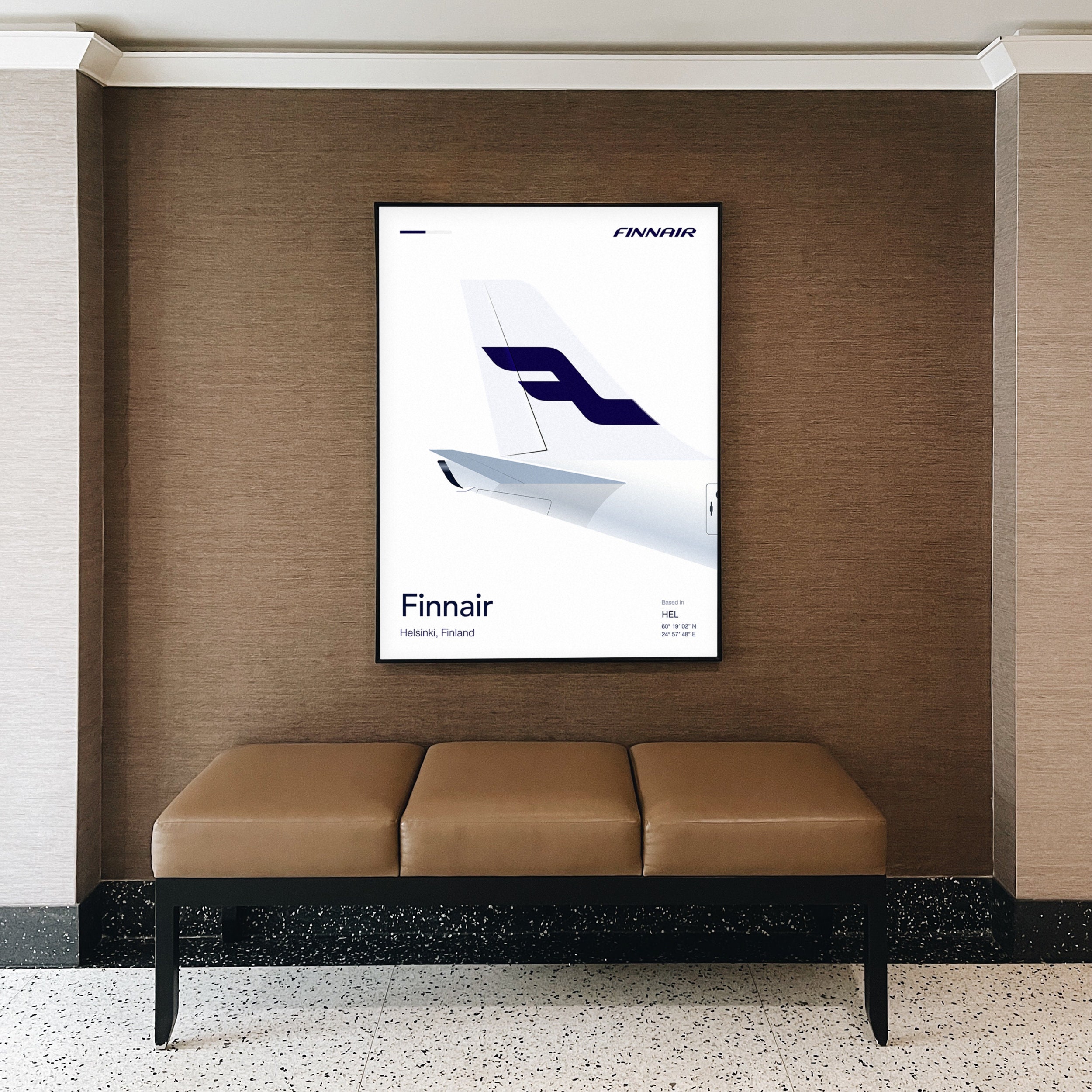 Finnair Aviation Poster - Etsy