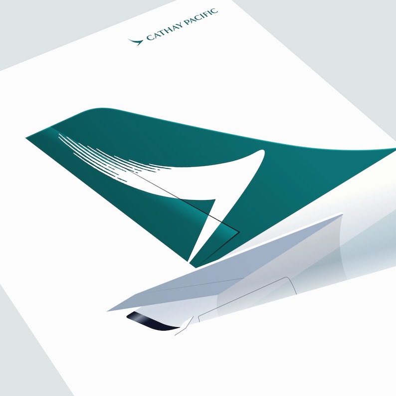 Cathay Pacific Aviation Poster - Etsy